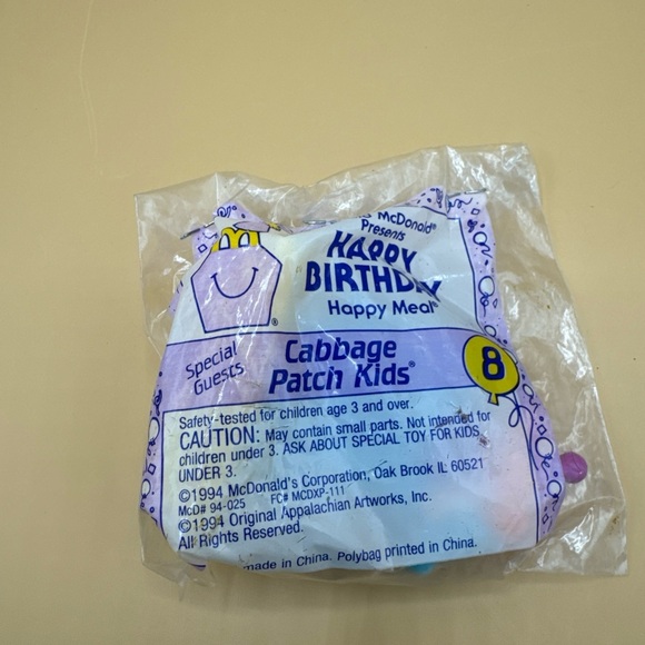 Toys | Vintage 1994 Mcdonalds Happy Meal Toy Happy Birthday Cabbage ...